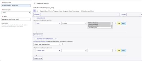 Solved Report Showing RITMS With No Tasks ServiceNow Community