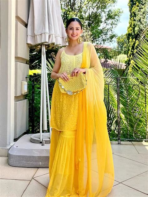 Yellow Frock Suit For Haldi Atelier Yuwa Ciao Jp