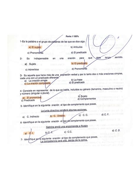 SOLUTION Prueba De Lenguaje Y Literatura Studypool