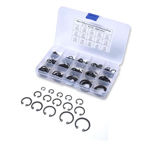180 In Snap Ring Kit Retaining Rings Assortment Snaps Wires £1435 Picclick Uk