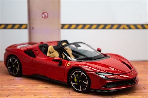 比美高1 18法拉利SF90 Spider 哔哩哔哩