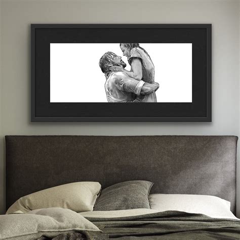 The Notebook Kissing Scene Fine Art Print Nicholas Sparks Etsy