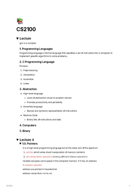 Cs2100 Midterms 📚 Cs Lecture Gcc Is A Compiler 1 Programming