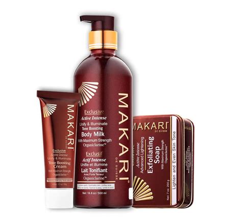 Makari Exclusive Body Milk Tone Boosting Cream And Exfoliating Soap Combo Set Trit Beauty