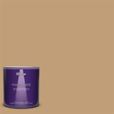 Behr Marquee 1 Qt 300f 4 Almond Toast Eggshell Enamel Interior Paint