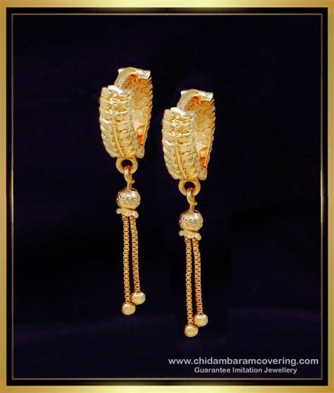 Buy Simple Light Weight Daily Wear Bali Earrings Design