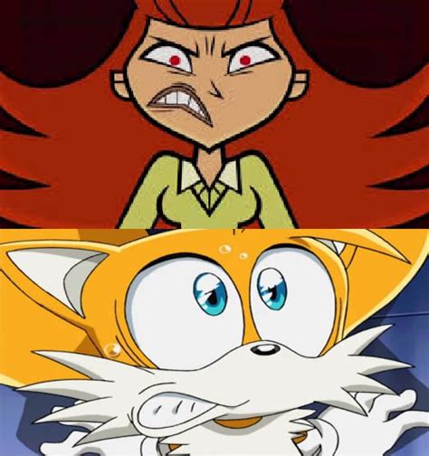 Tails Is Scared Of Scarlet By Cartoonstar92 On Deviantart