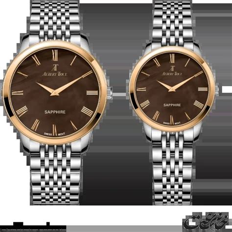 خرید و قیمت ساعت ست مچی مردانه و زنانه آلبرت ترایس مدل 20303 02 And 20304