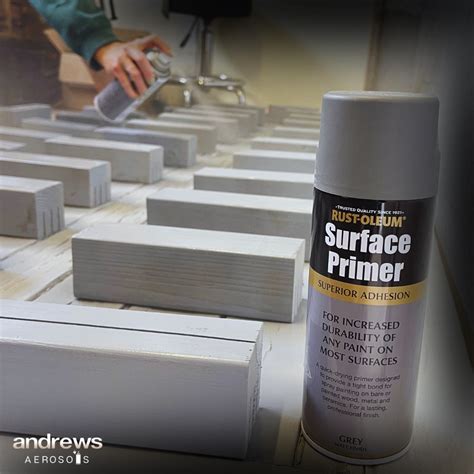 Rust Oleum Surface Primer Aerosol Grey Matt 400ml Andrews Aerosols