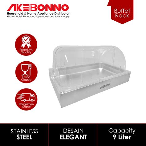 Buffet Rack Rak Penyimpanan Makanan Stainless Akebonnoindonesia