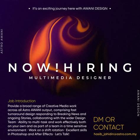 abdul hasib jahidin on linkedin hiring work vacancy multimedia