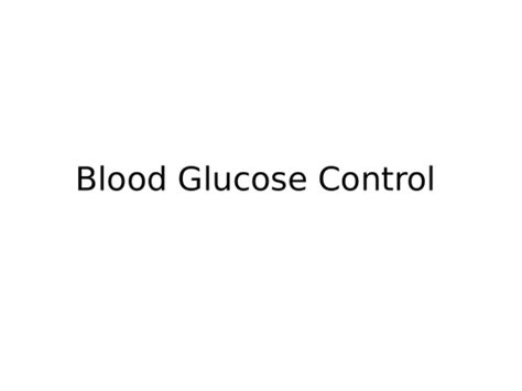 Gcse Aqa Biology Blood Glucose And Diabetes Teaching Resources