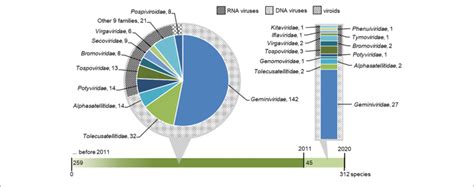 Taxonomic Distribution Of Virus And Viroid Species That Were Reported