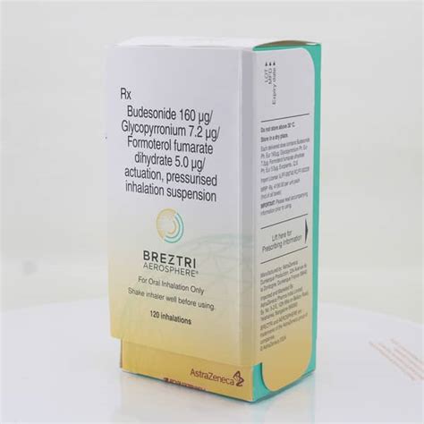 Breztri Aerosphere Box Of 120md Metered Dose Inhaler Uses Side