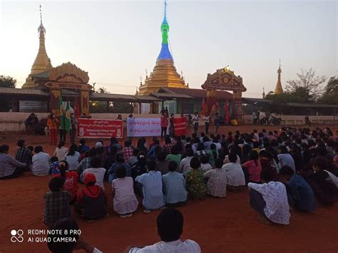 ယင်းမာပင်မြို့နယ် ကျေးရွာတစ်ရွာတွင် စစ်အာဏာရှင် ဆန့်ကျင်ရေးသပိတ်စစ်က