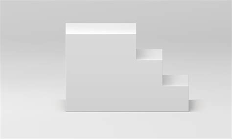 3d 계단 흰색 받침대 계단 건설 등반 기하학적 최소 디자인 현실적인 벡터 0명에 대한 스톡 벡터 아트 및 기타 이미지 0명 3차원 형태 Fashion Show