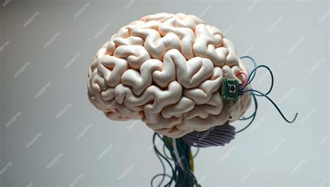 Realistic 3d Rendering Of Fusion Brain Computer Artificial Intelligence