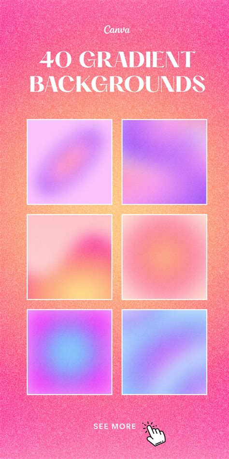 Gradient Noise Backgrounds For Canva Print Ads Interactive Book Web