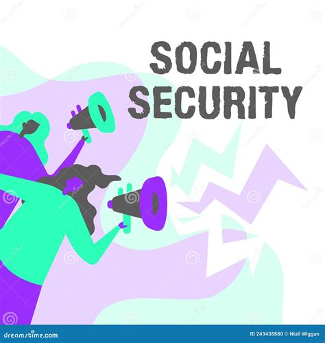 Hand Writing Sign Social Security Business Concept Assistance From State Showing With