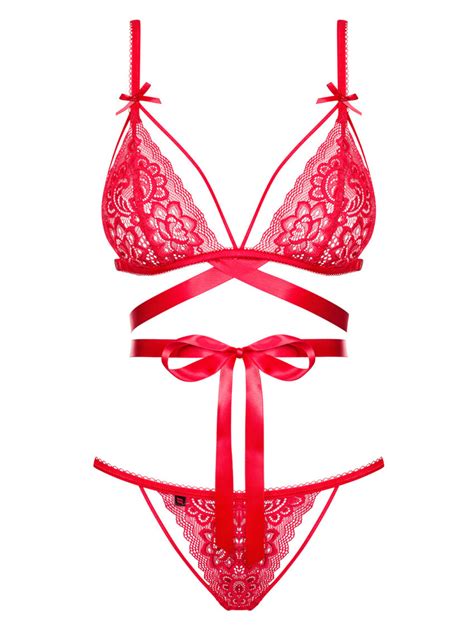 Lovlea Bra And Thong Lace And Sheer Fabric Lingerie Obsessive Le
