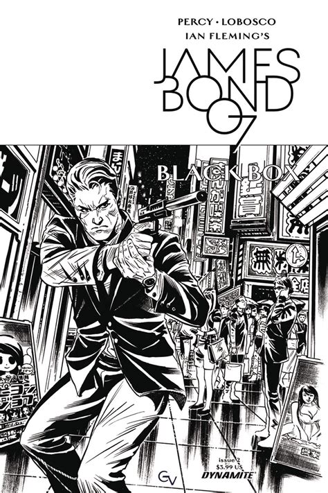 James Bond Black Box 2 10 Copy Valletta B W Cover Fresh Comics