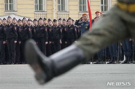 러시아 제2차 세계대전 전승절 앞두고 열병식 리허설 뉴시스pic