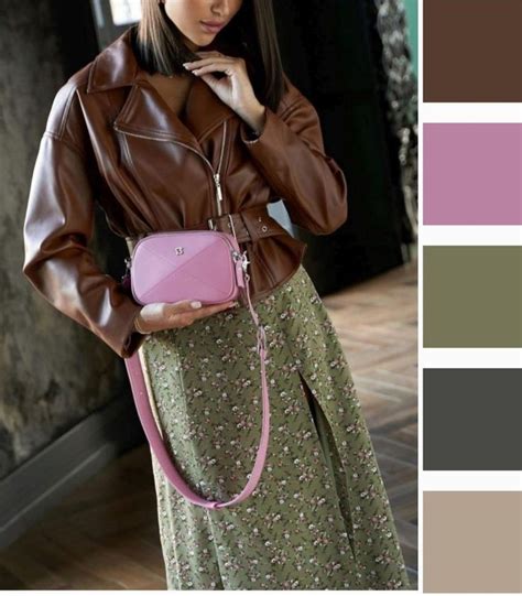 Цветовые сочетания Модные образы Мода Модные стили
