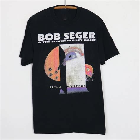 Josecarlos Bob Seger And The Silver Bullet T Shirt Short Sleeve Black Men