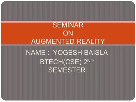 Chapter 5 Augmented Realitypptx