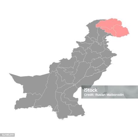 길기트 발티스탄 지역지도 파키스탄의 행정 구역 벡터 그림입니다 0명에 대한 스톡 벡터 아트 및 기타 이미지 0명 경계 국가 관광명소 Istock