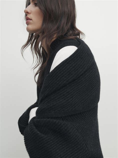 ნაქსოვი ტრიკოტაჟის გრძელი კარდიგანი · Ანთრაციტისფერი Ნაცრისფერი · Sweaters And Cardigans