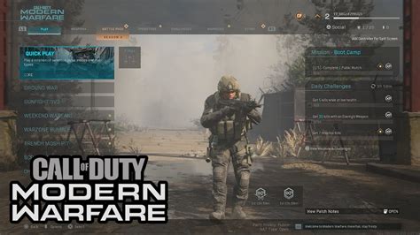 New Call Of Duty Modern Warfare Multiplayer Menu Music Update 122