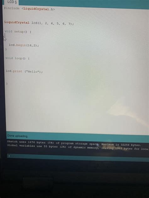 Does Anybody Know Why My Lcd Isnt Working I Dont Think My Code Is