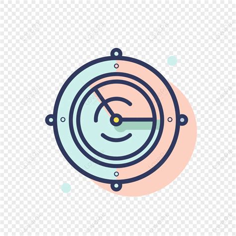 흰색 배경에 화려한 선 모양 나침반 벡터시계개요 Png 일러스트 무료 다운로드 Lovepik