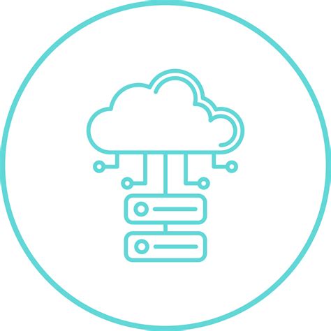 Cloud Database Vector Icon Vector Art At Vecteezy