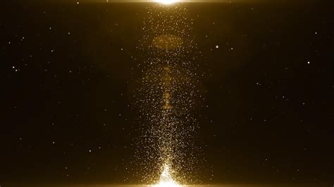Premium Photo Particles Gold Light Dust Background