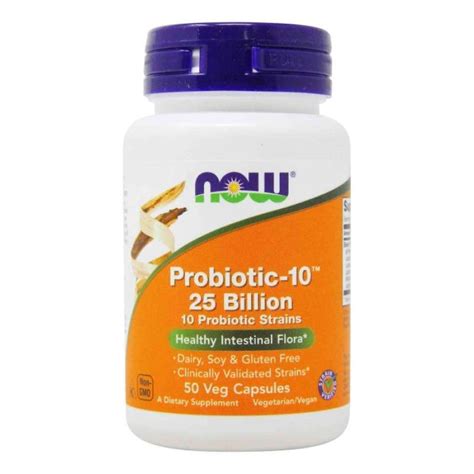 Promo Now Foods Probiotic 10 25 Billion 50 Veg Capsules Diskon 33 Di