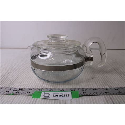 Pyrex Tea Pot Bodnarus Auctioneering
