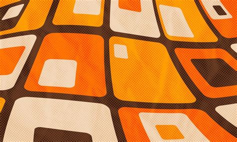 Abstract Vintage Retro 60s 70s Aesthetic Geometric Shapes Pattern