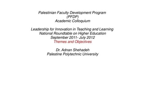 Ppt Faculty Development Program Powerpoint Presentation Free Download Id7116210