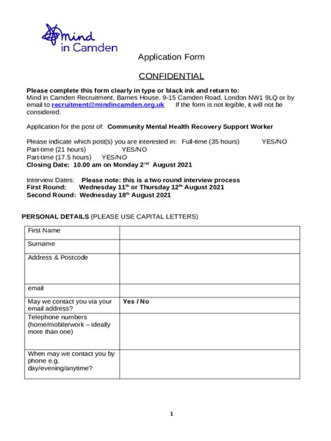 Application Doc Template Pdffiller