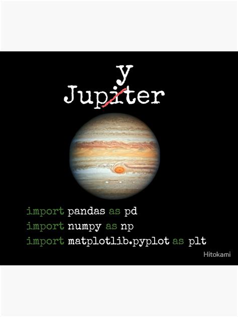 Data Science Python Programming Numpy Pandas Matplotlib Jupyter Poster By Hitokami