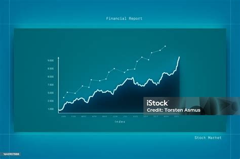 Rising Graph Chart Positive Growth Stock Illustration Download Image