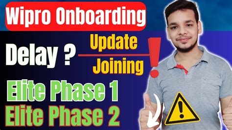 Wipro Onboarding Update Wipro Elite Phase 1 Phase 2 Onboarding
