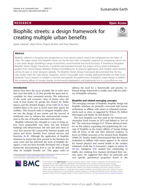 Biophilic Streets A Design Framework For Creating Pdf Stormwater