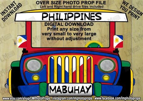 Philippine Jeepney 3d Paper Craft Printable Pdf Etsy Canada