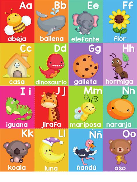 Abecedario Niños Tarjetas Pdf