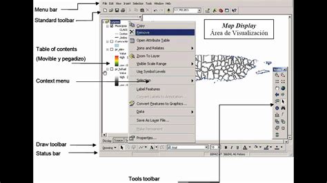 Lección 2 3 Una Vista General De La Interfaz De Arcmap Youtube
