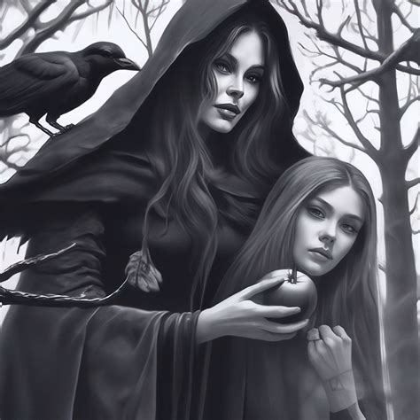 «Старая колдунья в плаще с капюшоном… — картинка создана в Шедевруме