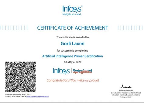 artificialintelligence certification professionaldevelopment gorli